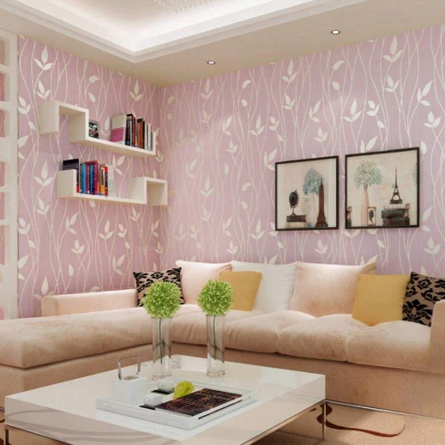 1 Roll Of Non-Self-Adhesive Non-Woven Wallpaper, Simple Cute ...