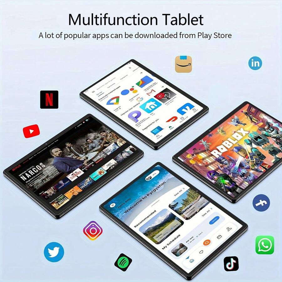 Tableta Android multifuncional Relndoo, tableta Android de 10,1 ...