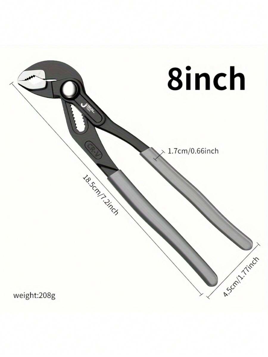 Water Pump Pliers, Multi-Functional Universal Pipe Pliers, Open Jaw ...
