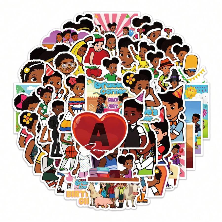 50pcs Gracies Corner Stickers For Water Bottles Gracies Corner Birthday ...