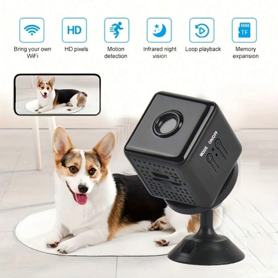 Mini Wireless Security Home Camera, HD Portable Camera With App, Night ...