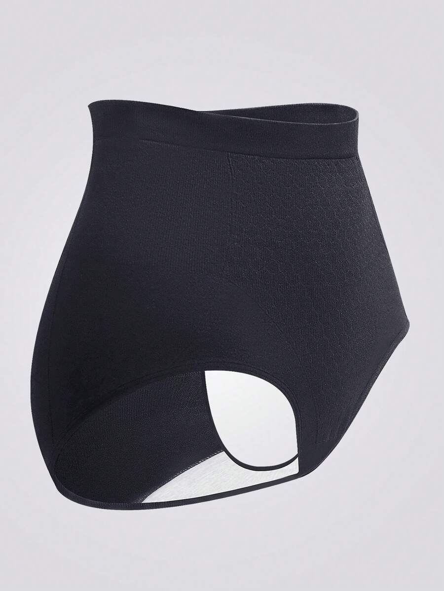 Short gainant taille haute noir grande taille avec effet de contrôle de ...