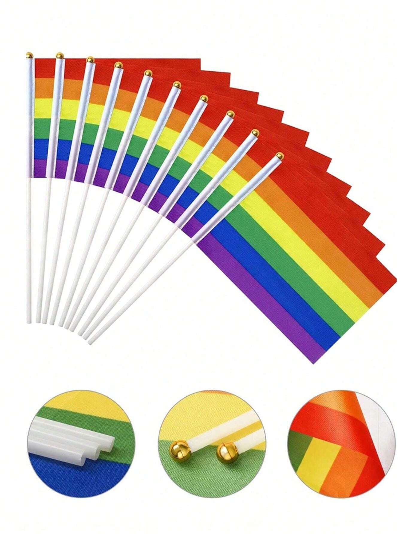 5 Pcs European Cup Flags, Mini Flags, Handheld Stick Flags, Parade ...