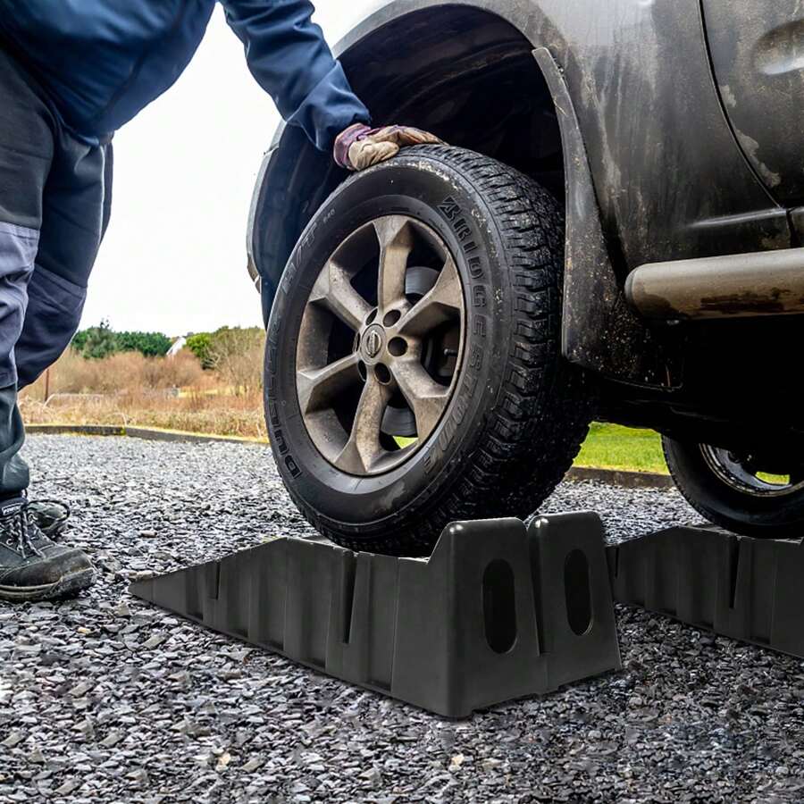 LILIIN Loading Ramps 2 Pieces, Black, 90x31x22.5cm, 2.5 Ton Load ...