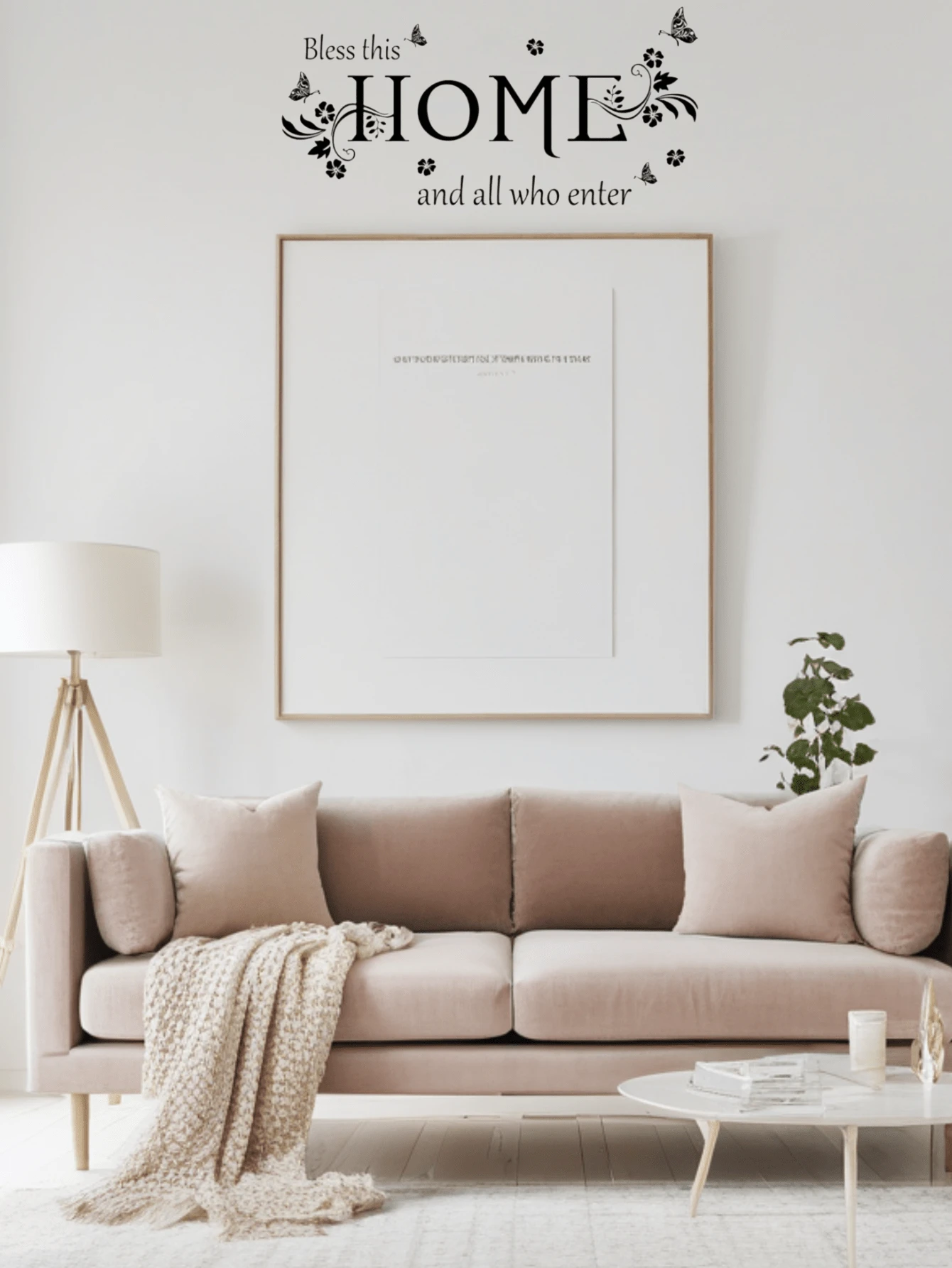 Home Inspirational Wall Sticker, Living Room Entrance Wall Decoration ...