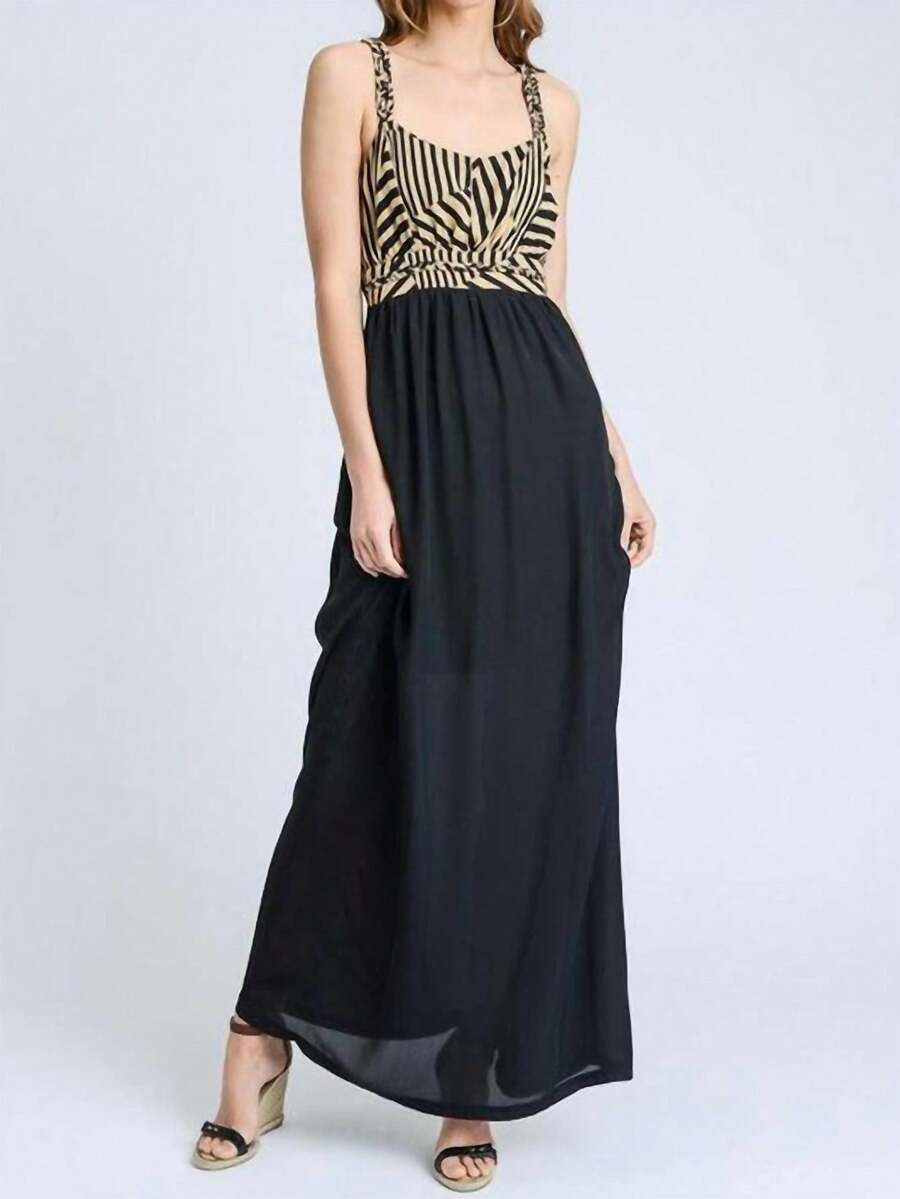 Doe And Rae Braid Shoulder Strap Maxi Dress | SHEIN USA