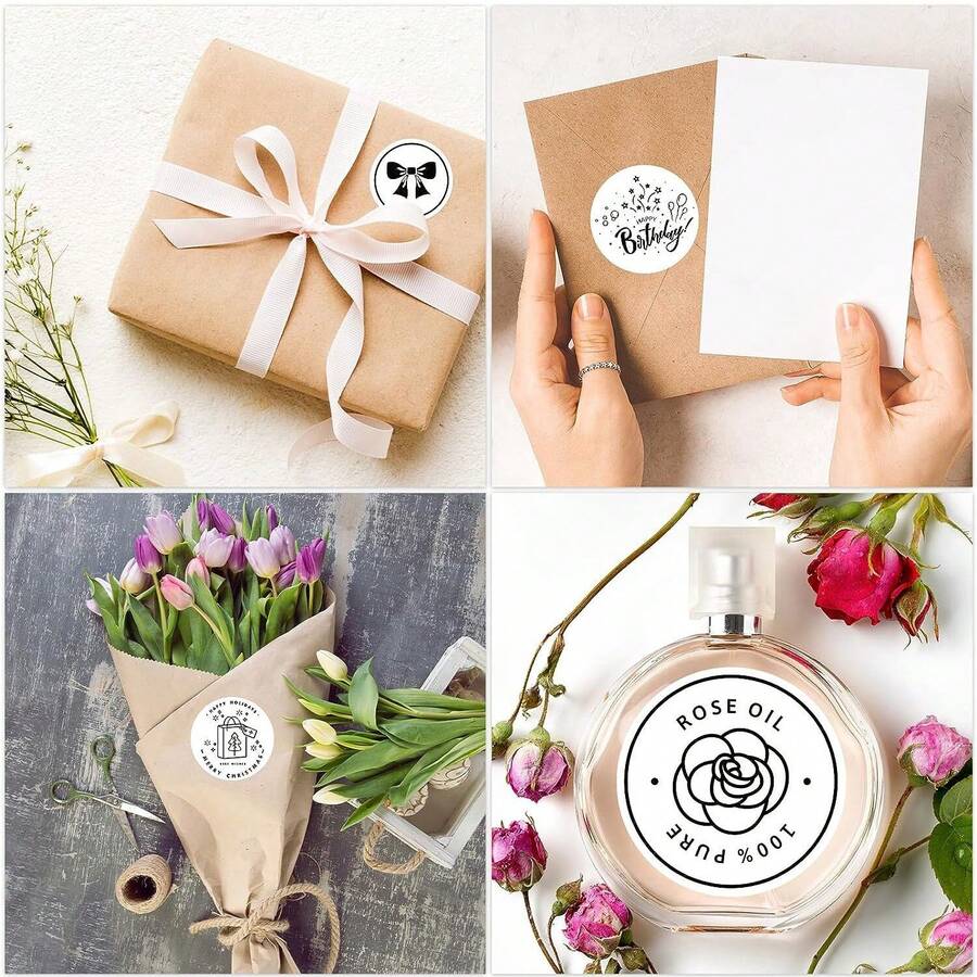 2 Inch Round Thermal Sticker Labels, Self-Adhesive Circle Direct ...