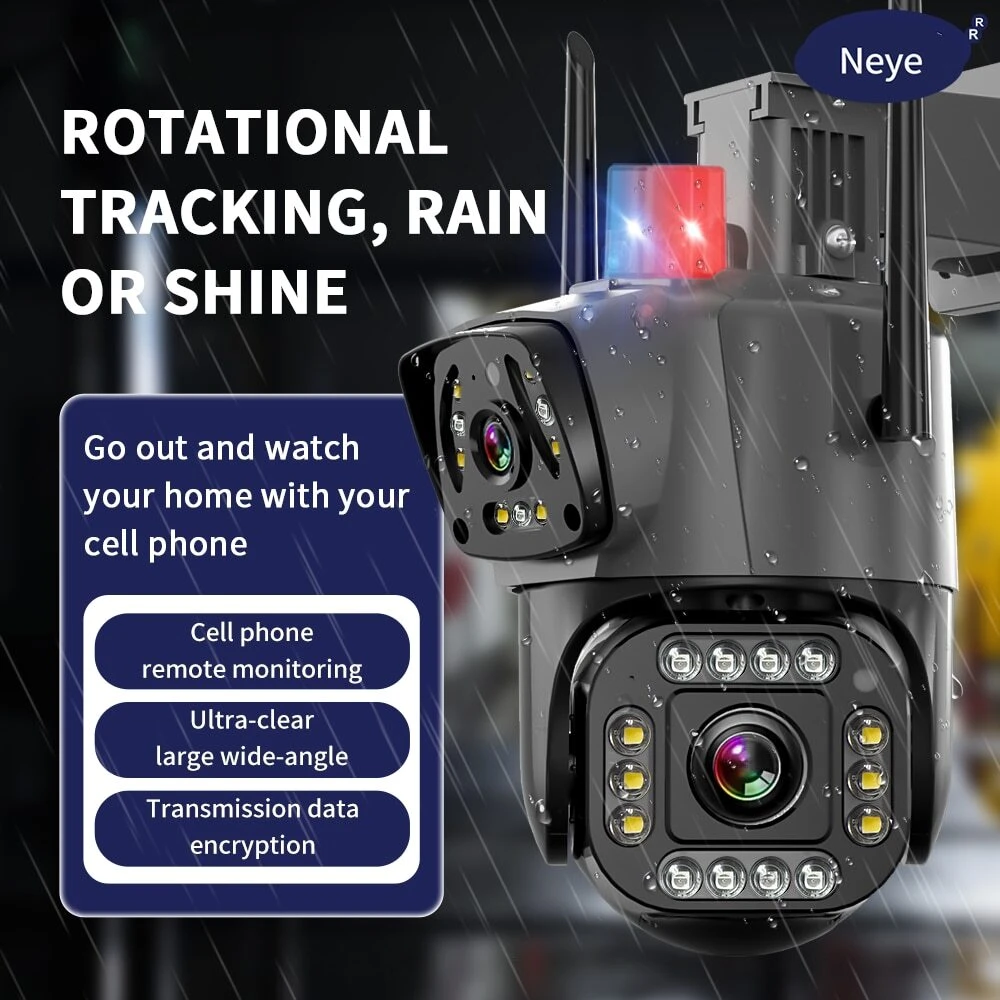 Câmera de monitoramento de alta definição 4K, detecção e reconhecimento ...