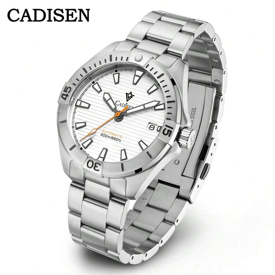 CADISEN NEW Top Brand Sports Men Mechanical Wristwatch Luxury Automatic NH35 Watch Men's ...