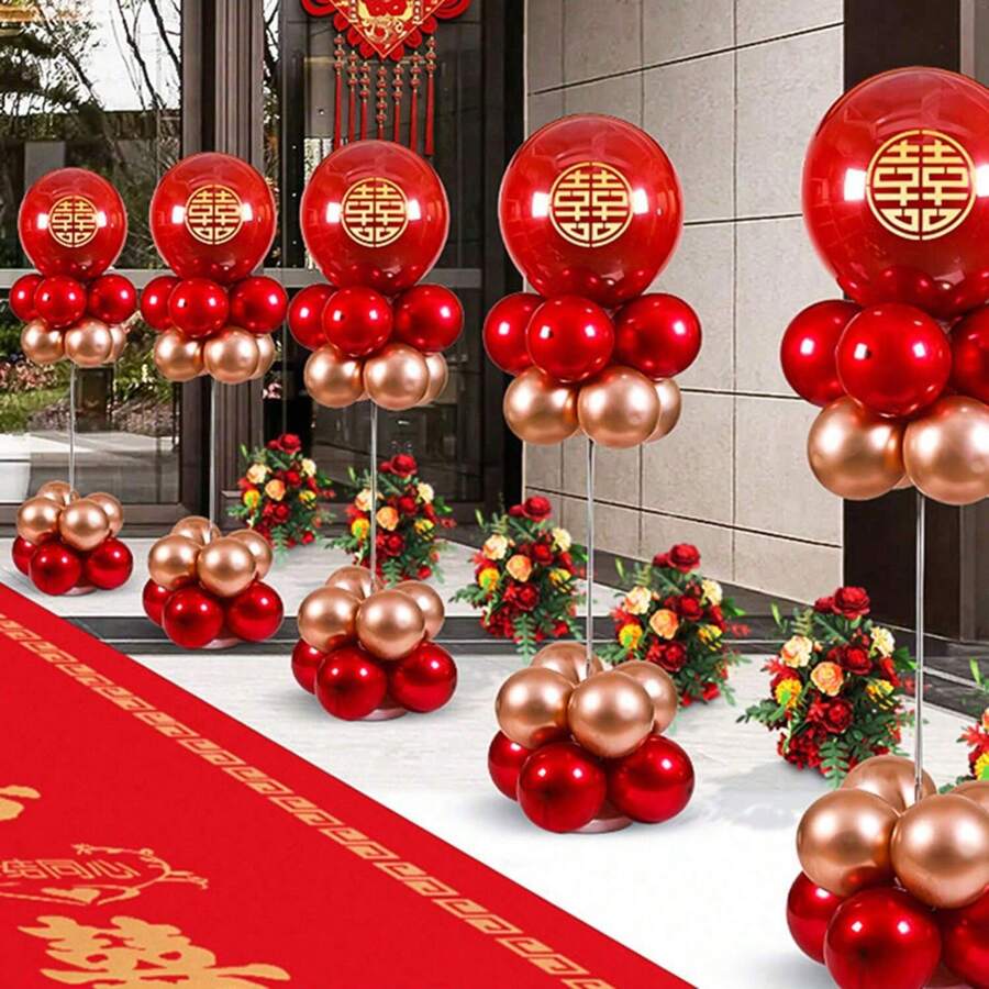 Balloon Table Float Balloon Sticks With Base Balloon Stands For Table ...