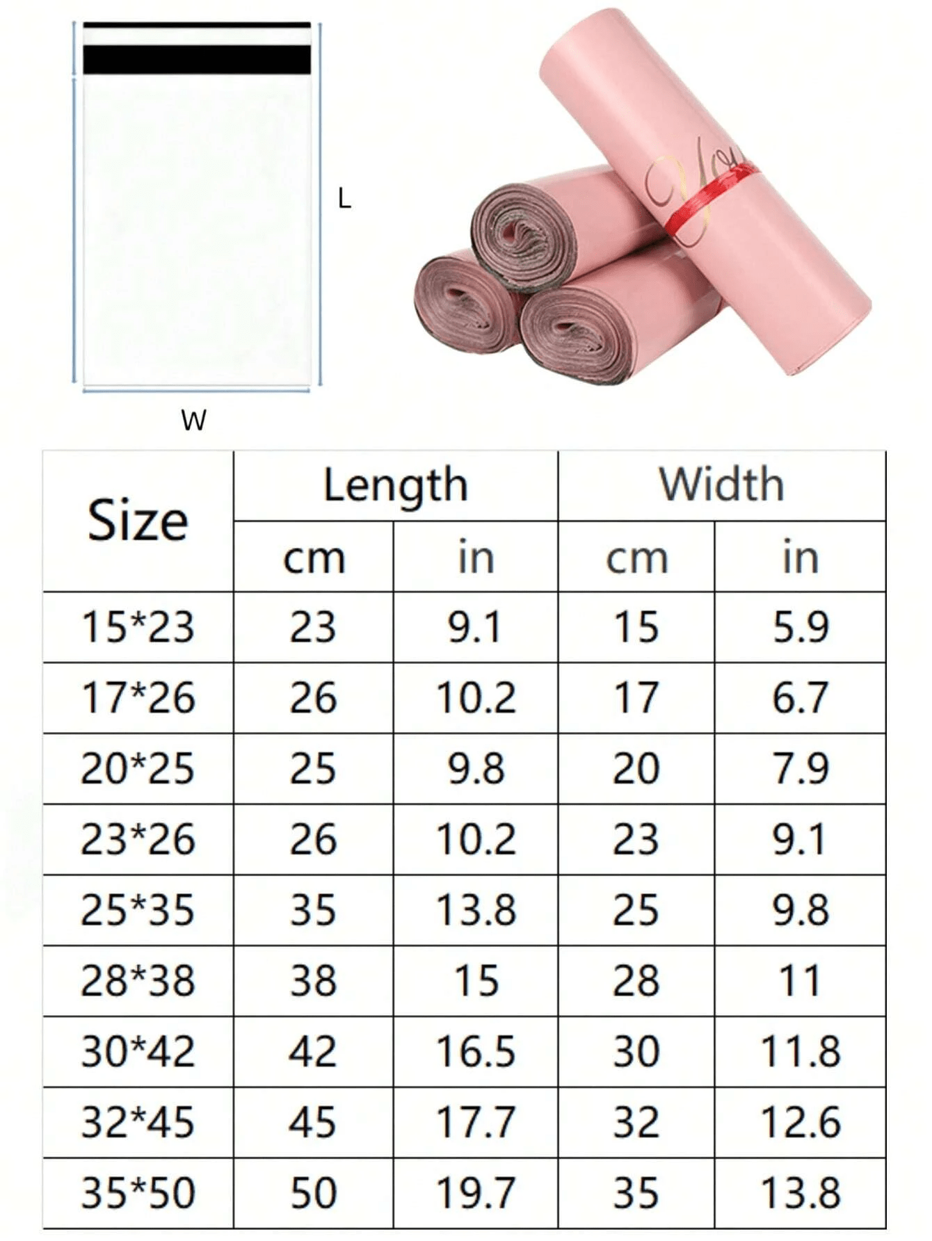 10/30pcs Pink Plastic Bag, Modern Multi-Purpose Waterproof Packaging ...