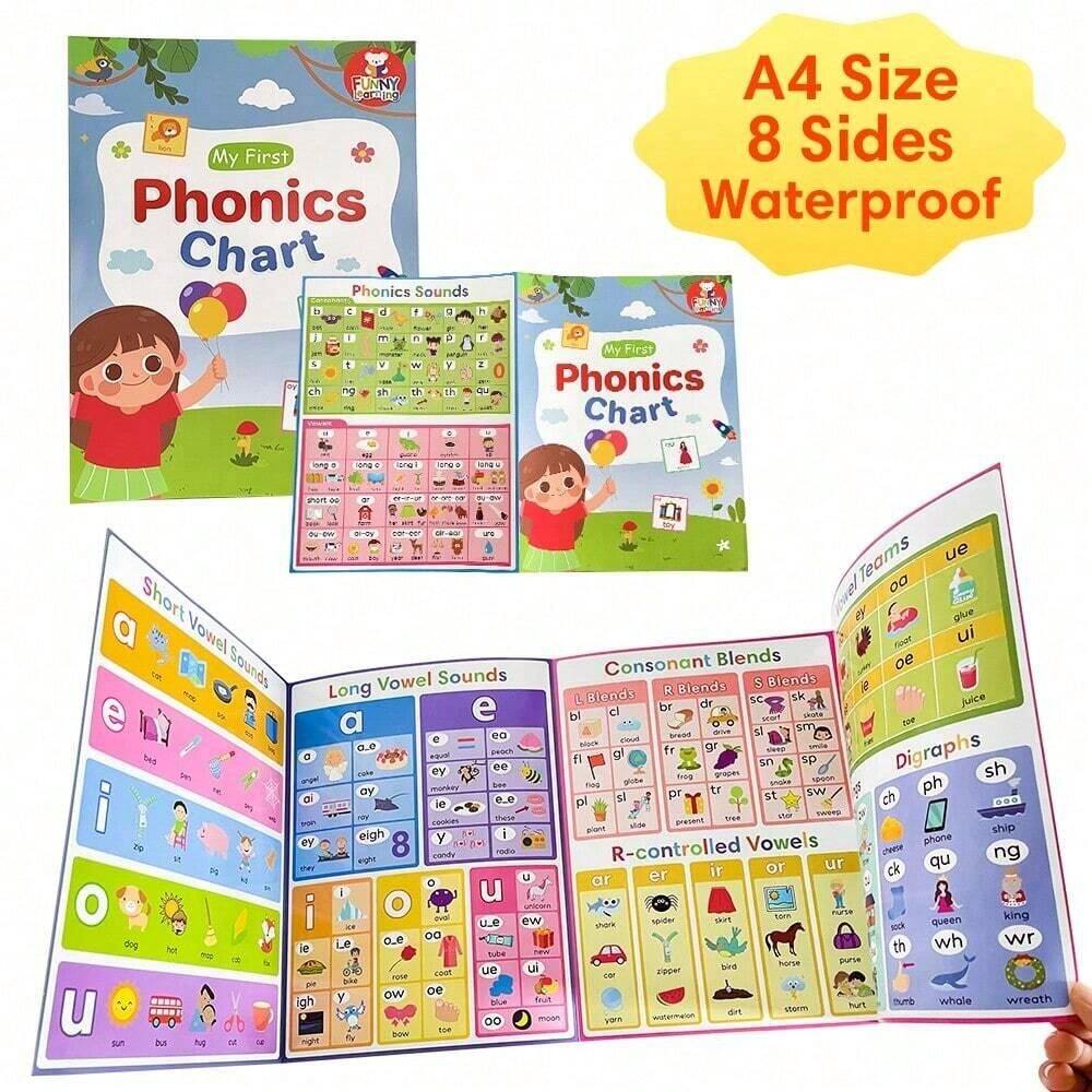 My First Learning Chart And Phonics Chart Set English Words Educational ...