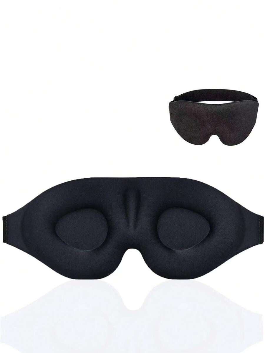 1/2pcs Memory Foam Sleep Mask, Slow Rebound, Airplane Eye Mask ...