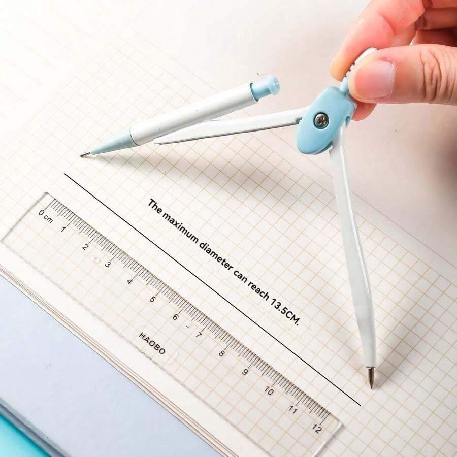 New Student Drawing And Painting 7-Piece Set Of Circles, Rulers ...