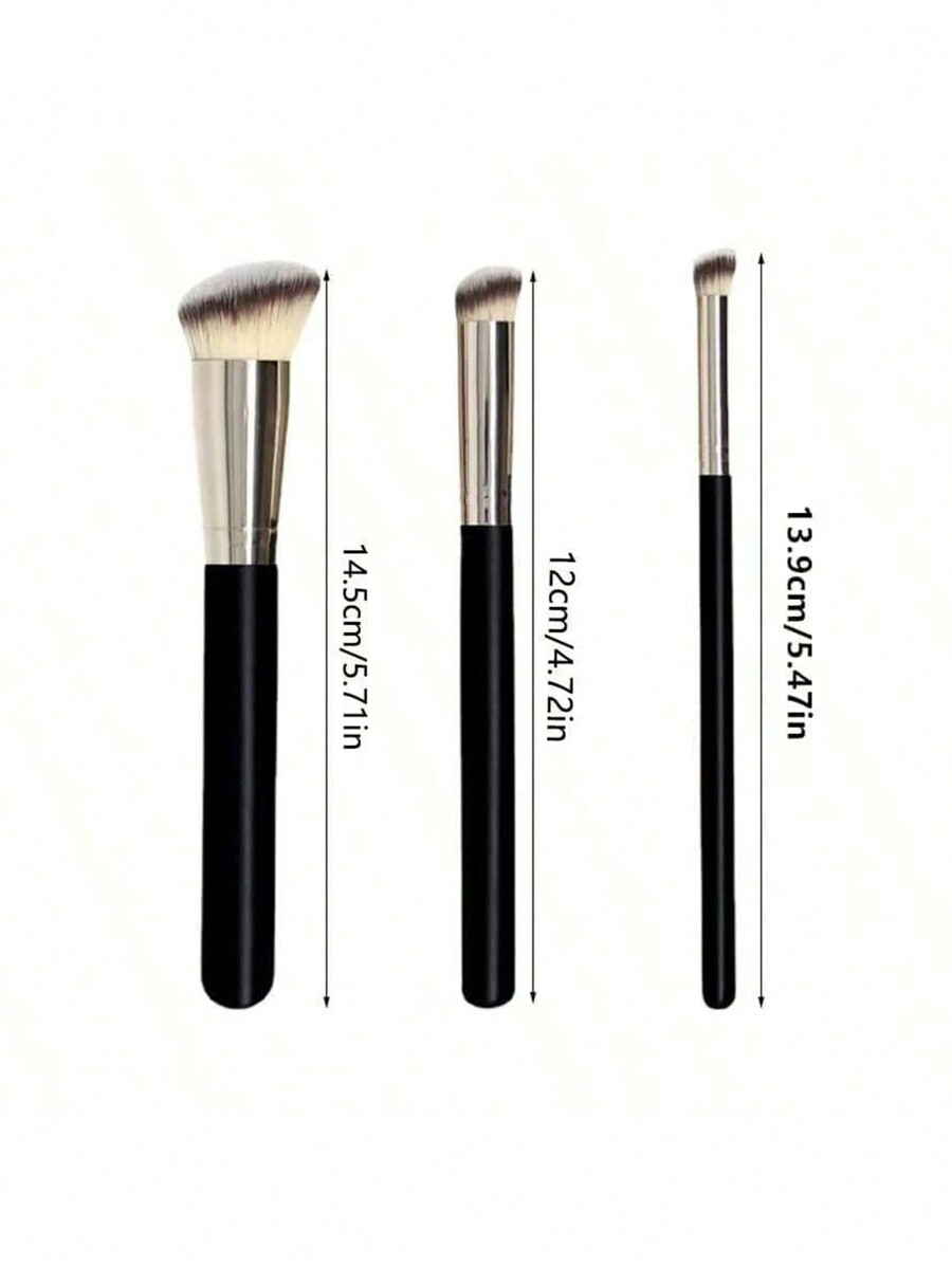 1pc Under Eye Concealer Brush Mini Angled Flat Top Kabuki Nose Contour ...