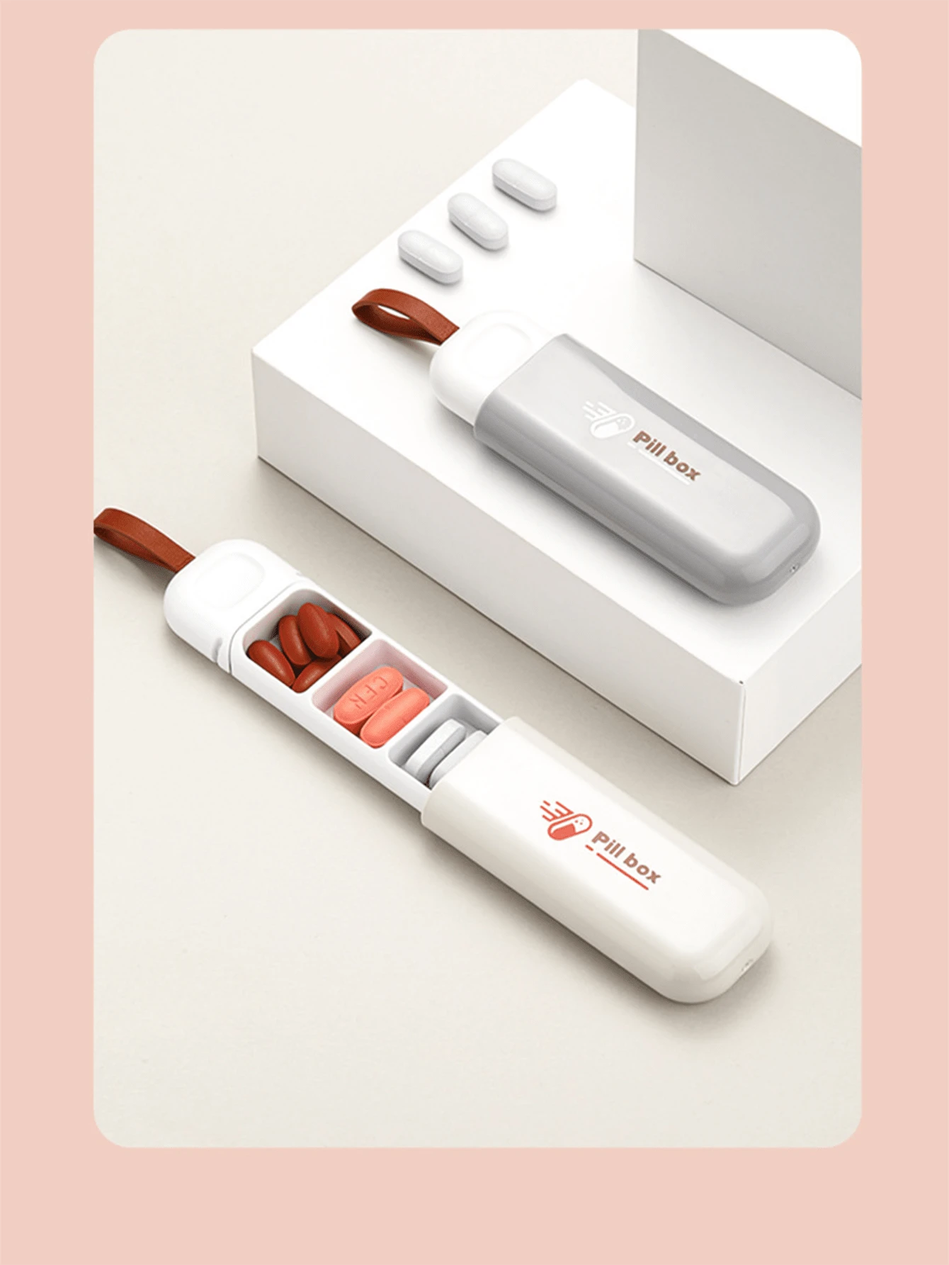 Portable Packaging Box Small Mini Medicine Box Portable Morning, Noon ...