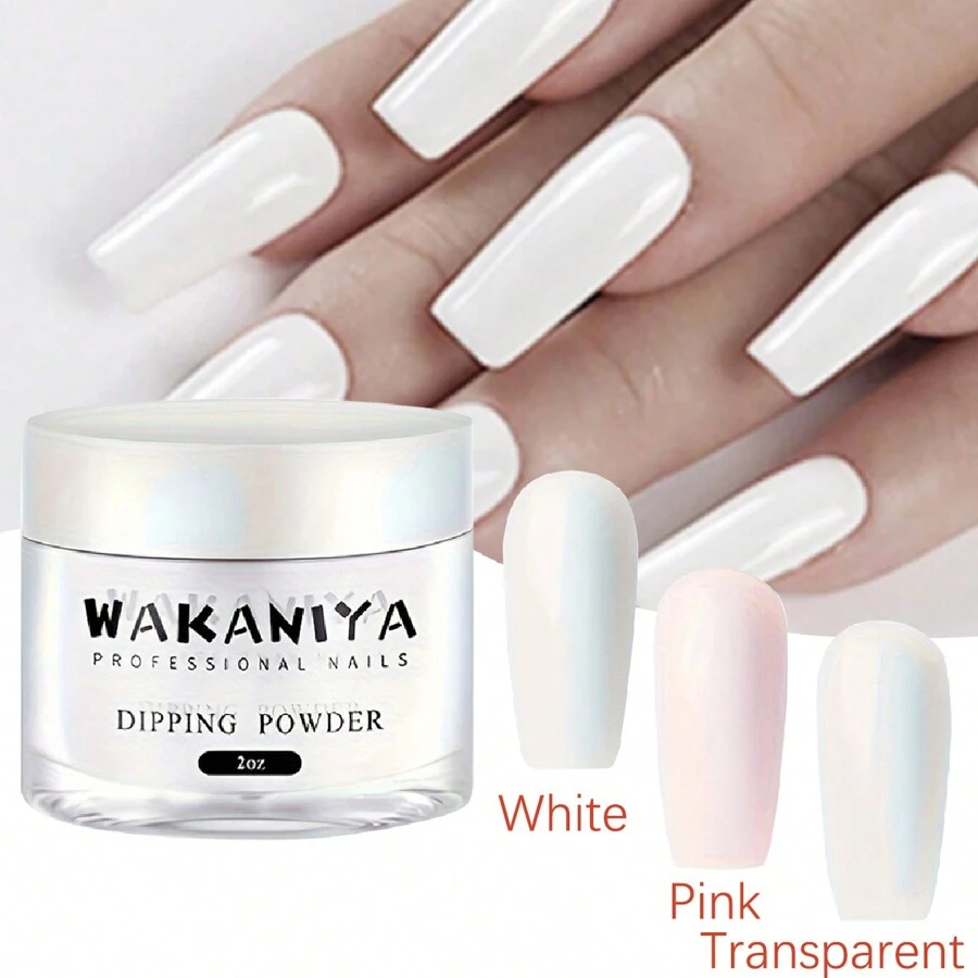 2 Oz Dip Powder Translucent Pure Pink, Nail Dip Powder French Manicure ...