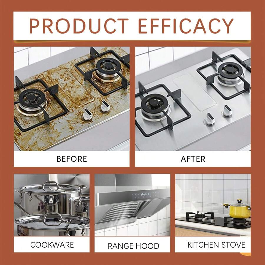 H4Cacle Stainless Steel Rust Remover Kitchen Pots And Pans Oil Stains ...