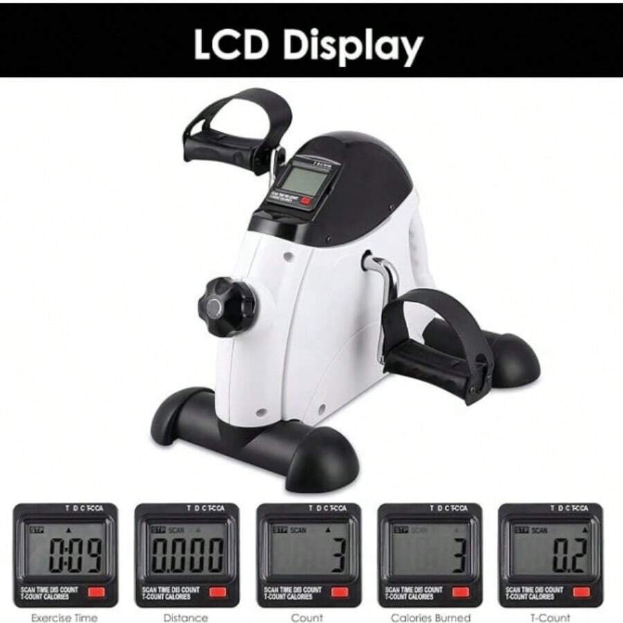 Mini Exercise Bike, Under Desk Bike Pedal Exerciser Portable Foot Cycle ...