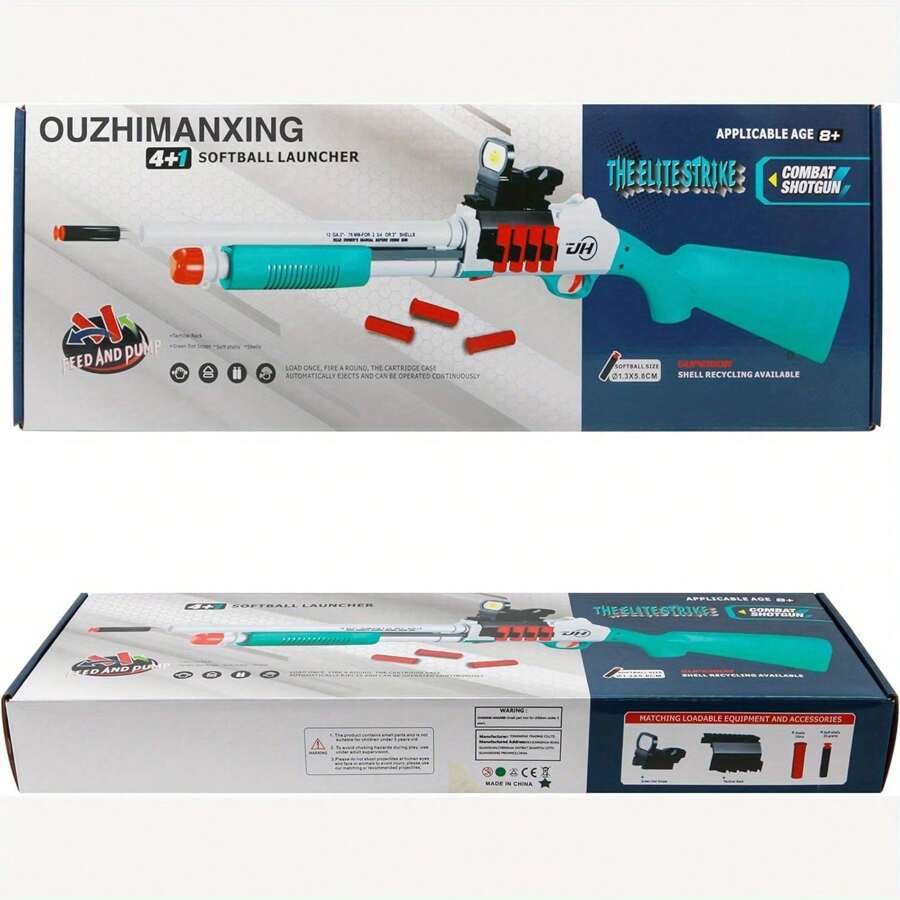 Oy Shotgun Model Manually Loaded, Foam Toy Gun, Soft Bullet Shotgun ...