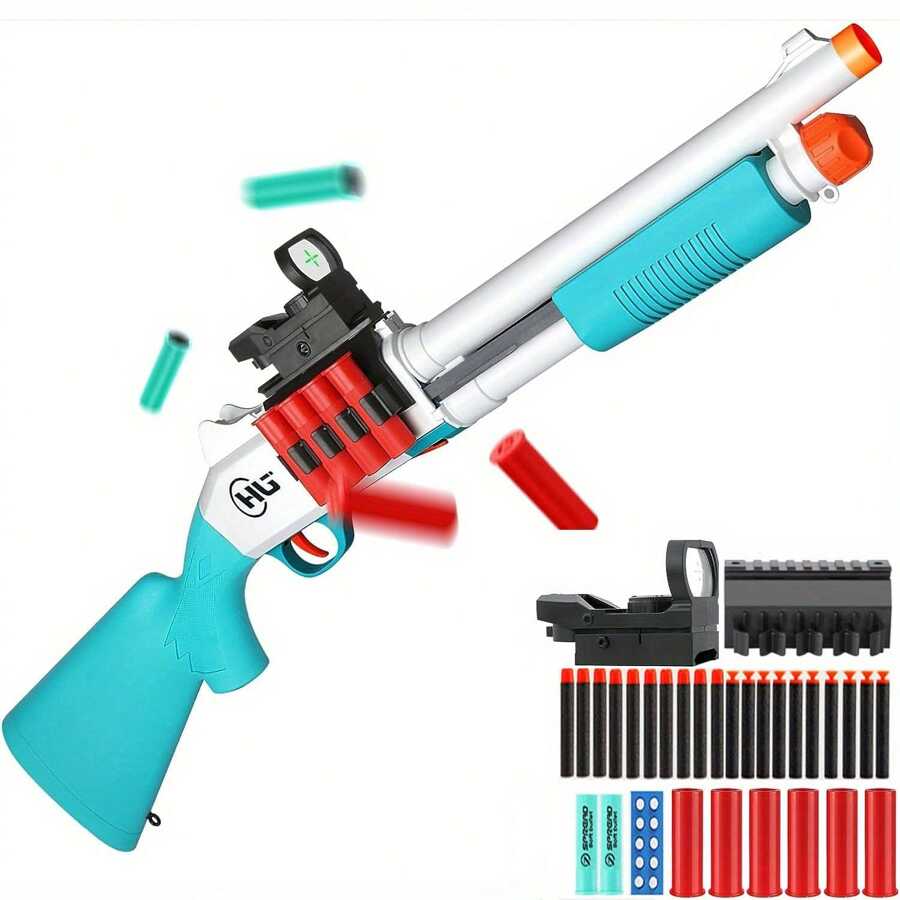 Oy Shotgun Model Manually Loaded, Foam Toy Gun, Soft Bullet Shotgun ...