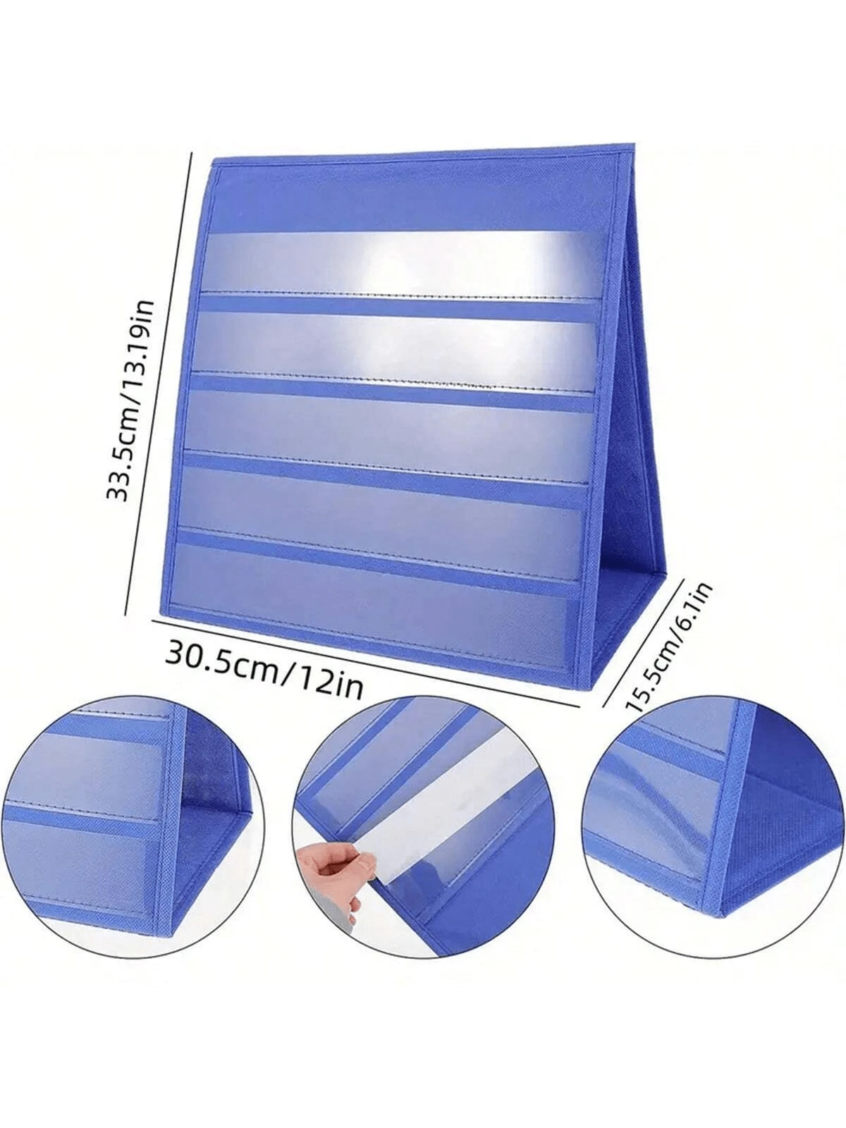 Desktop Pocket Chart, Tabletop Teaching Classroom Pocket Charts, Double ...