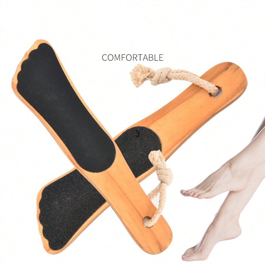 Wooden Foot File With Sandpaper, Foot Callus Remover, Double Sided ...