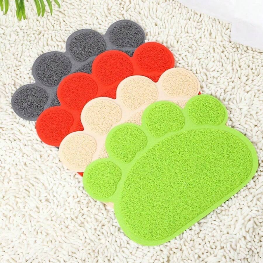 Cat Litter Mat Pet Meal Pad Anti Dirt Prevent Slippery Cushion Anti ...