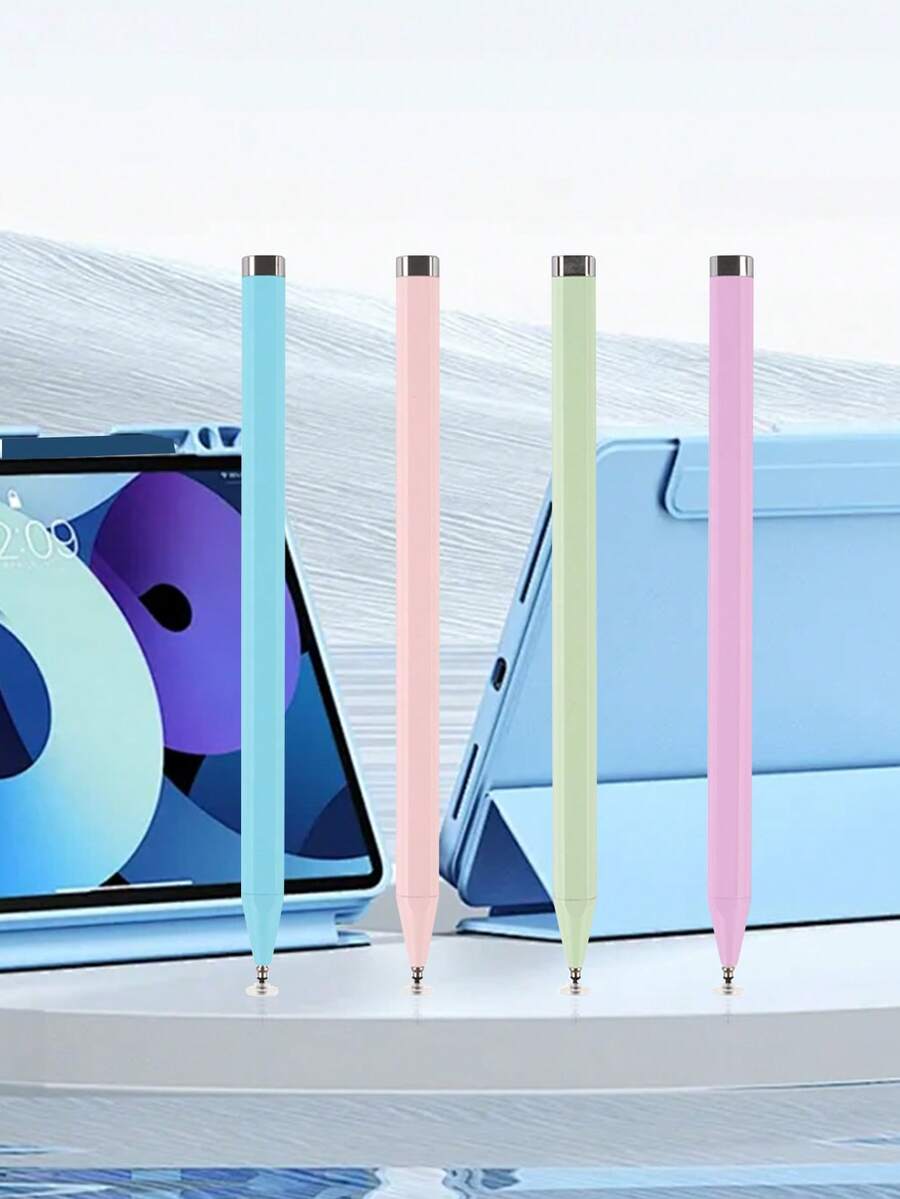 1pc Clear Round Disc Tip Stylus Pen For Capacitive Touchscreen