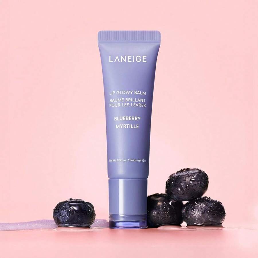 Laneige Lip Glowy Balm Blueberry 10g Hydrate Glossy Lightweight ...