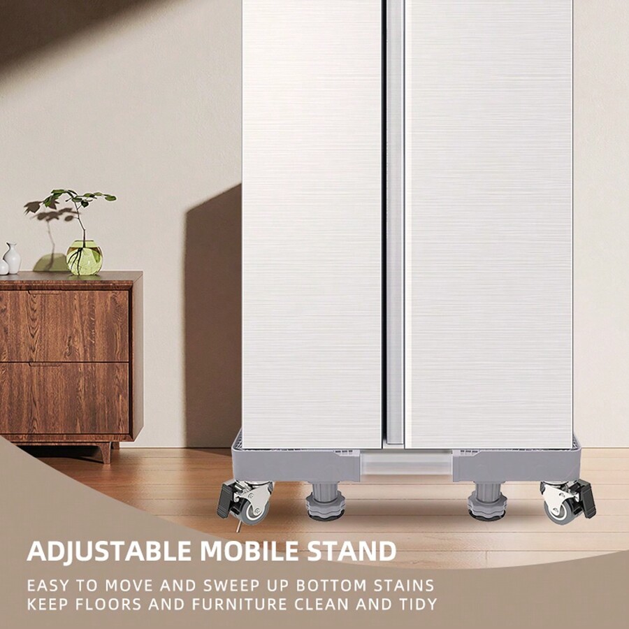 Jianxun Mini Fridge Stand Adjustable Refrigerator Stand With 4 Dual ...