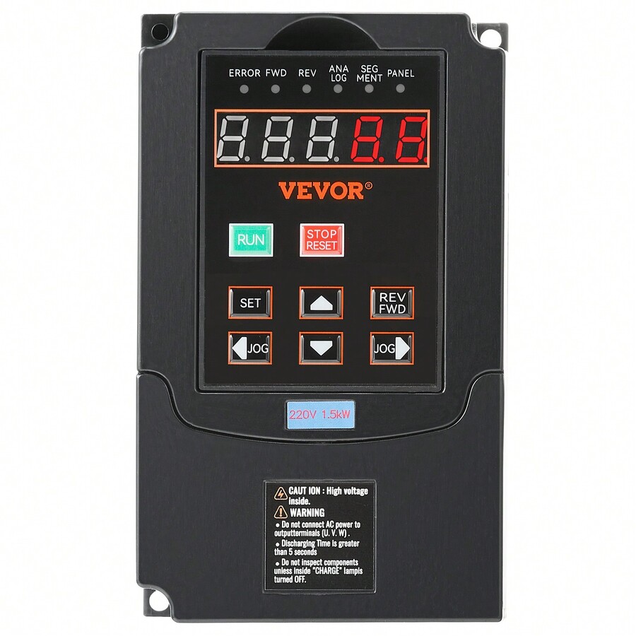 VEVOR VFD 2HP, 1.5KW, 7.5A, 1 Or 3 Phase 220V Input To 3 Phase 220V ...