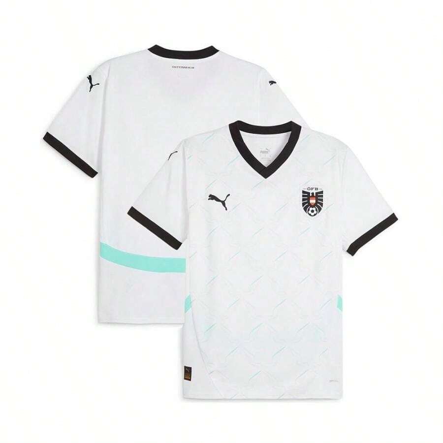 Puma Boyfriend Style Men's White Austria National Team 2024 Away ...