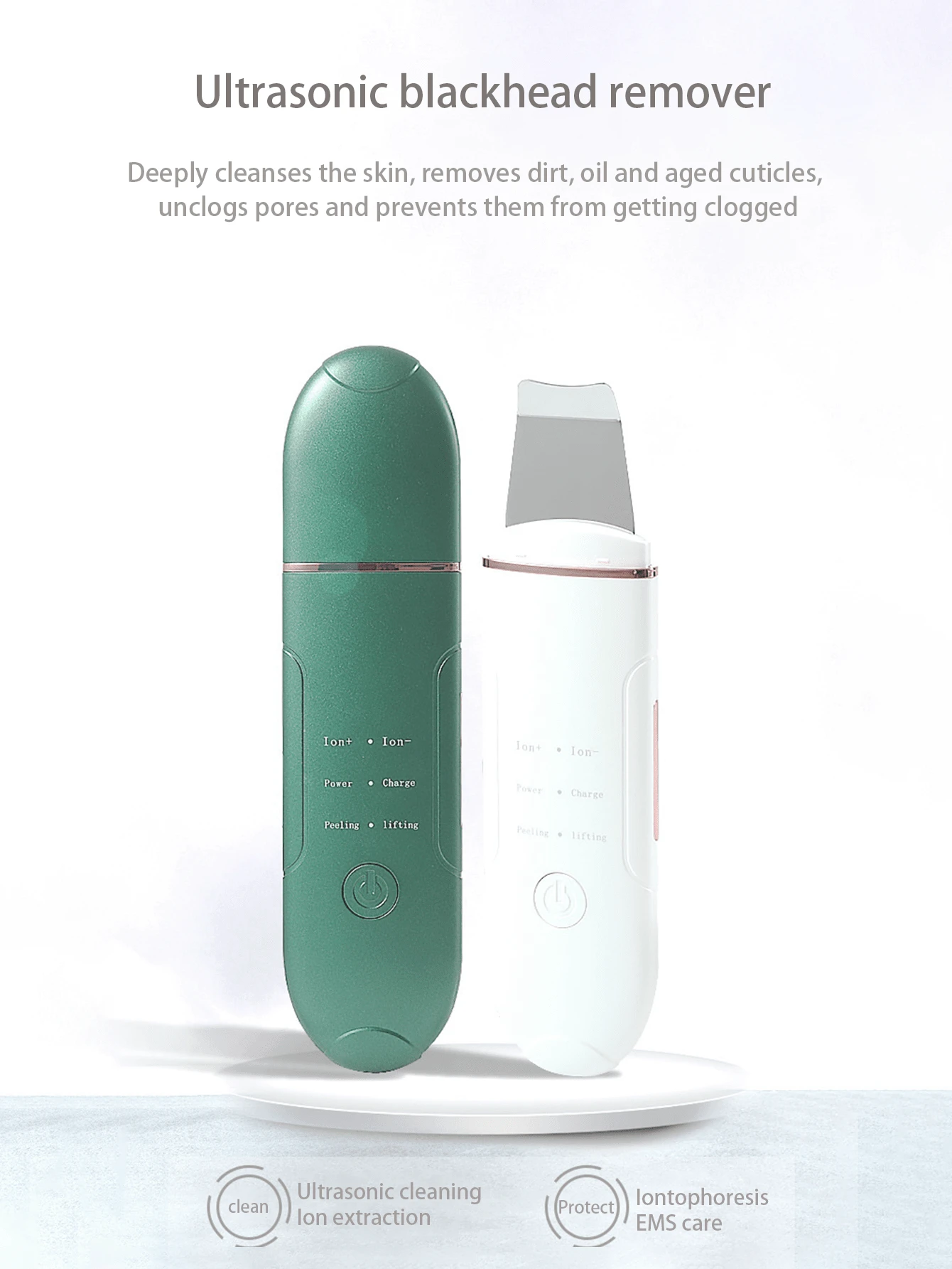 Ultrasound Beauty Machines Skin Peeling Scrubber Face Skin Scrubber Ems ...