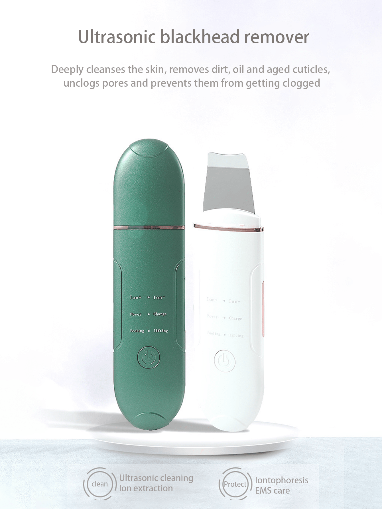 Ultrasound Beauty Machines Skin Peeling Scrubber Face Skin Scrubber Ems ...