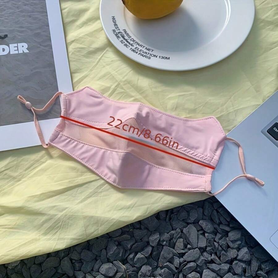 Women's Summer Sun Protection Face Mask, Ice Silk Full Face Cover With ...