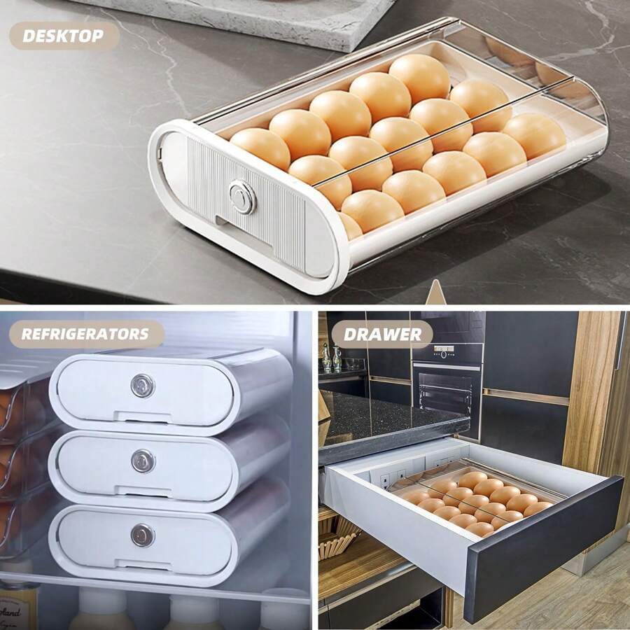 Egg Storage Fridge Organization Egg Holder For Refrigerator Egg Storage ...