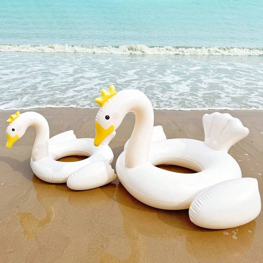 Inflatable Swan Pool Floats - 1 Pack Pool Floaties Inflatables Rafts ...