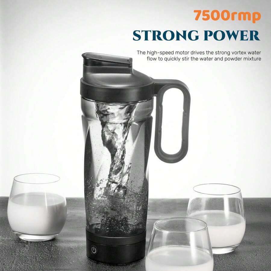 1pc 1000ml/34 Oz Electric Protein Shaker Bottle, Made With Tritan ...