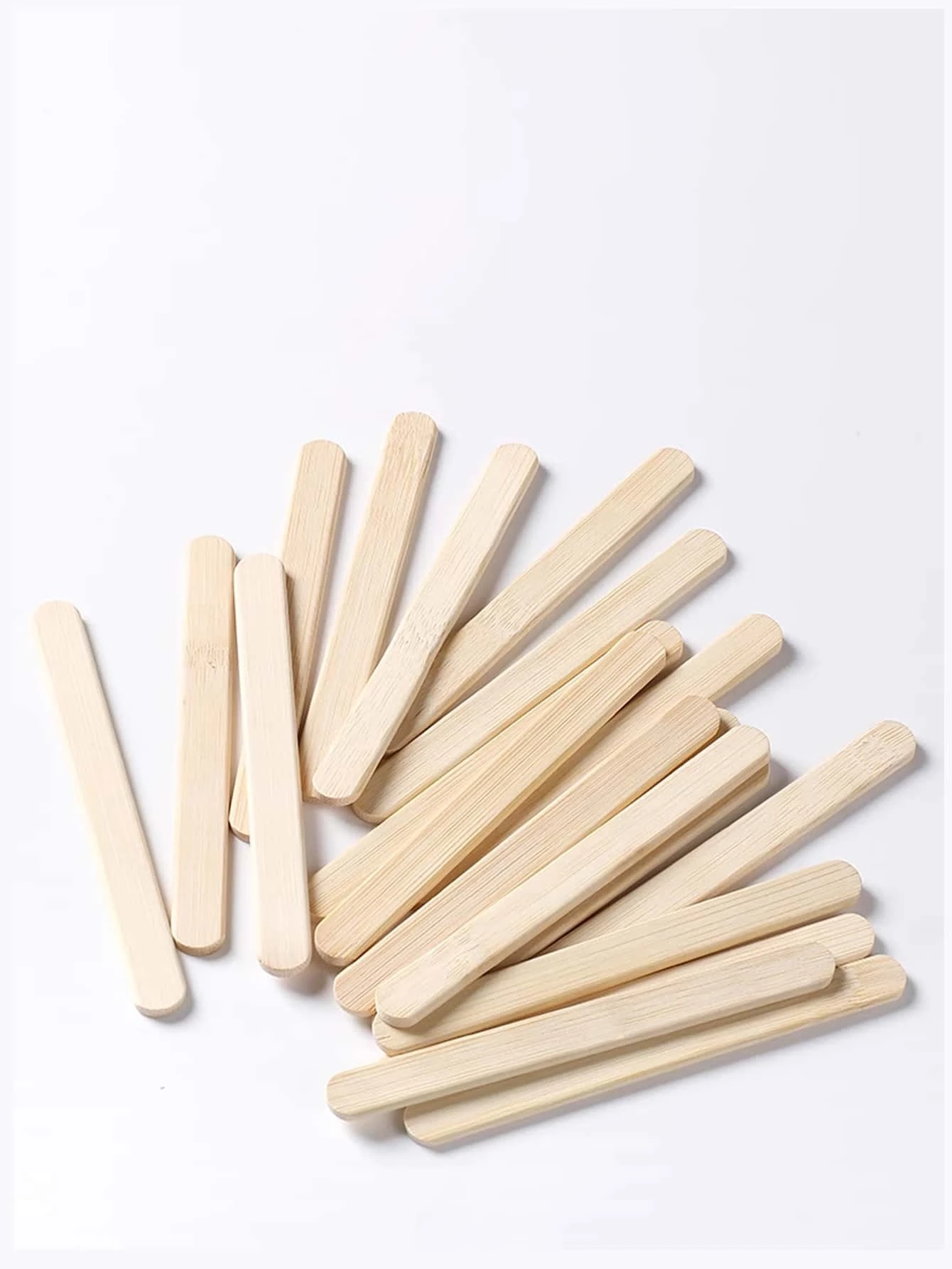 Short Bamboo Fruit Popsicle Sticks For Ice Cream Bars, Ice Candy, Sugar ...