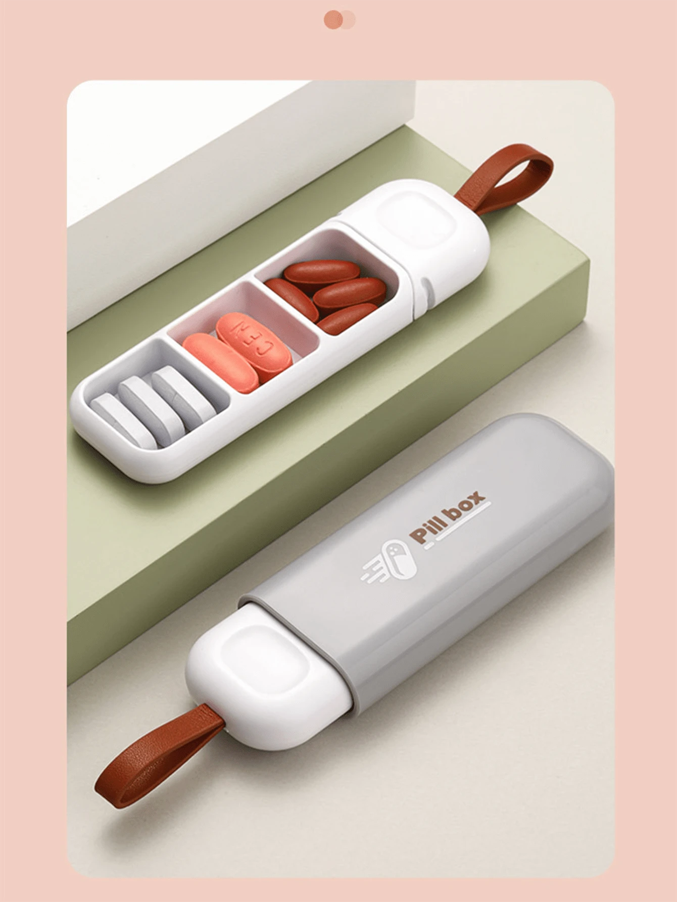 Portable Packaging Box Small Mini Medicine Box Portable Morning, Noon ...