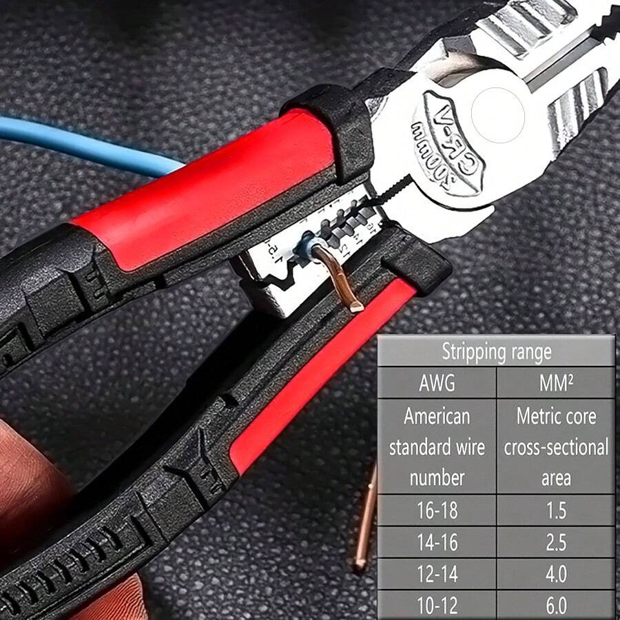 1pc 7-In-1 Heavy Duty Pliers Set, Multi-Function Industrial Grade Wire ...
