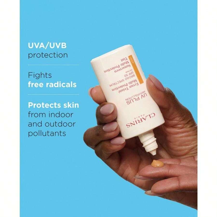 Clarins Protector solar facial con color con SPF 50 UV Plus Anti ...