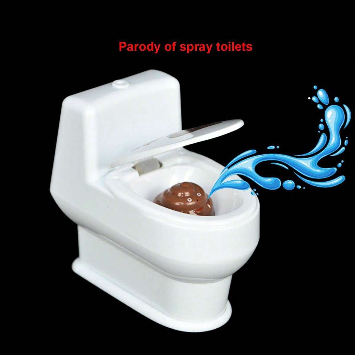 Best-Selling Prank Water-Spraying Toilet Creative Gift Mini Toilet Toy ...