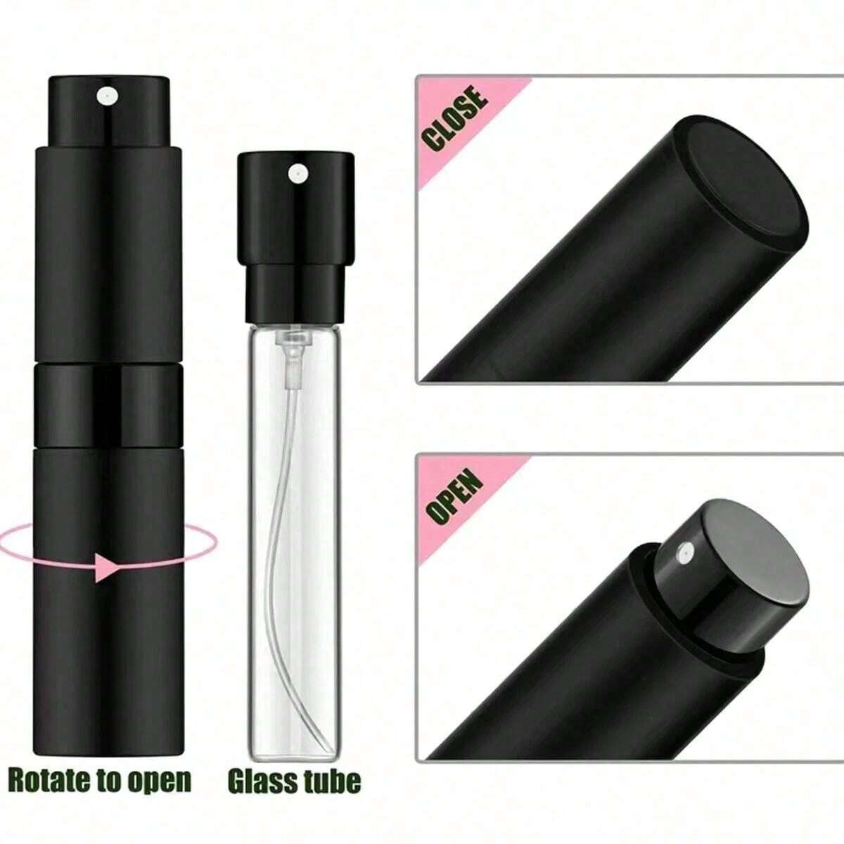 8ml Portable Mini Perfume Atomizer For Travel - Refillable Empty Small ...
