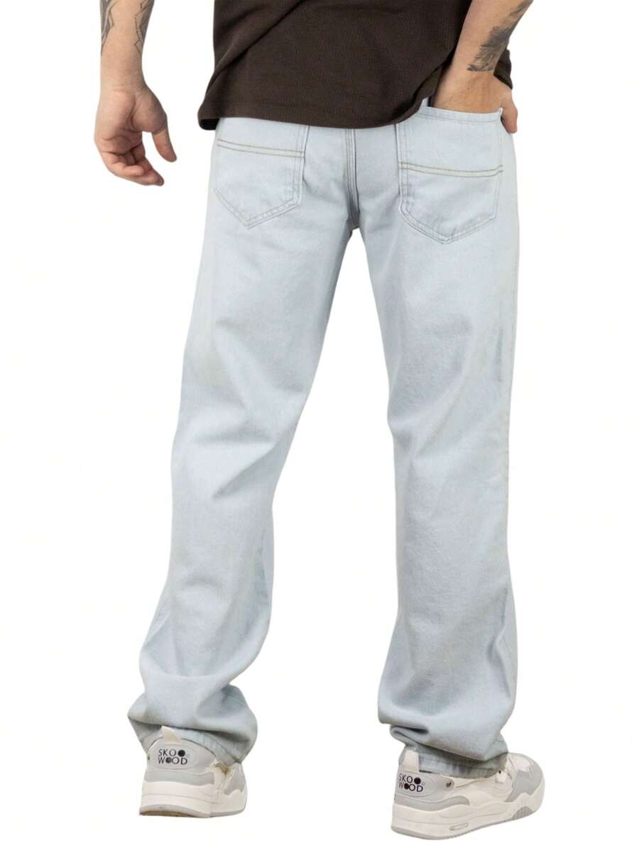 Men's Baggy Baggy Jeans Straight Cut Baggy Premium Streetwear Oversized ...