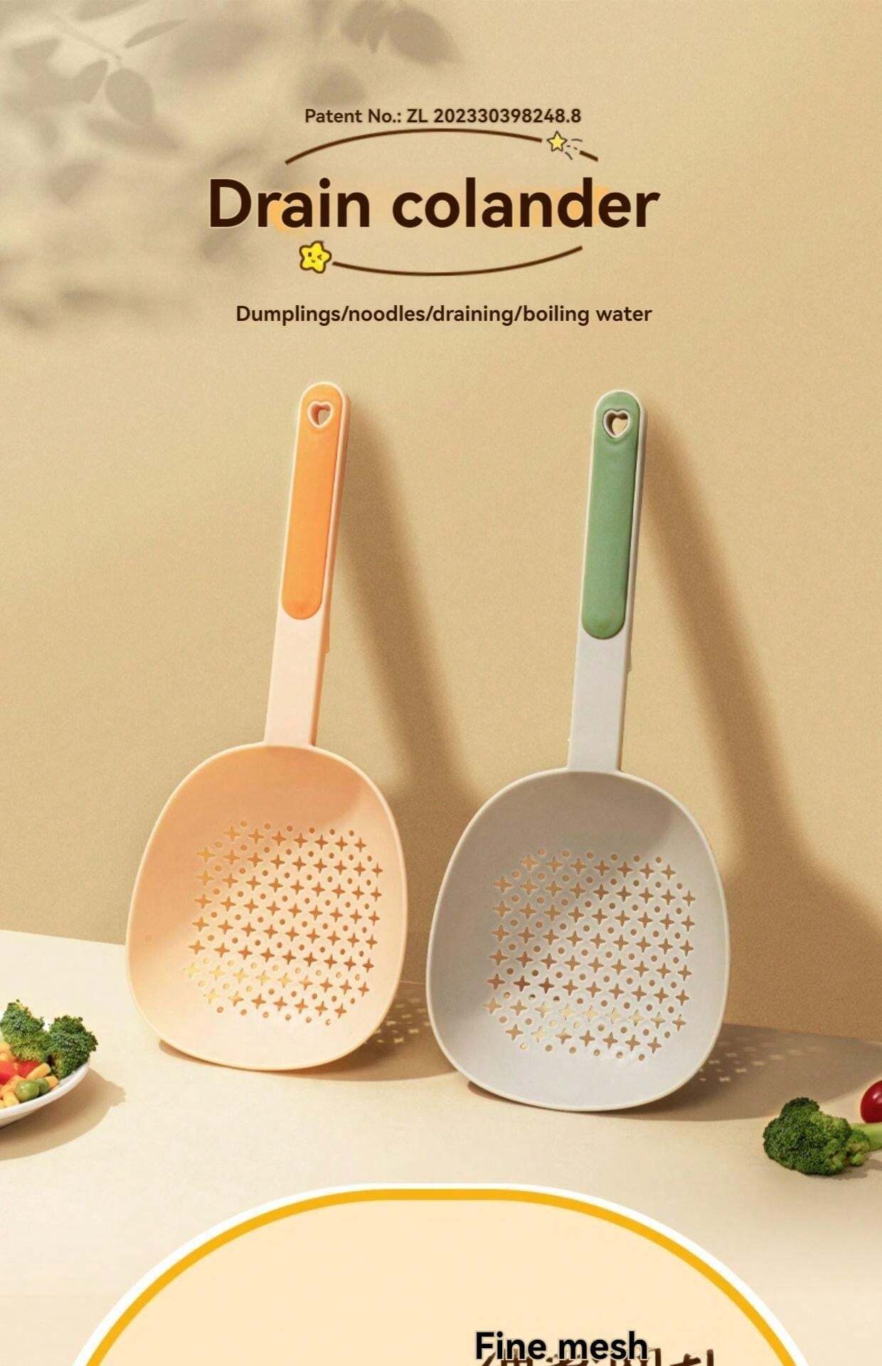 Home Kitchen Ladle With Strainer, Heat-Resistant, Ideal For Dumpling ...