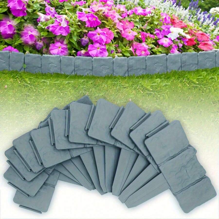 20pcs Flower Bed Edging Borders,Garden Landscape Edging Border ...