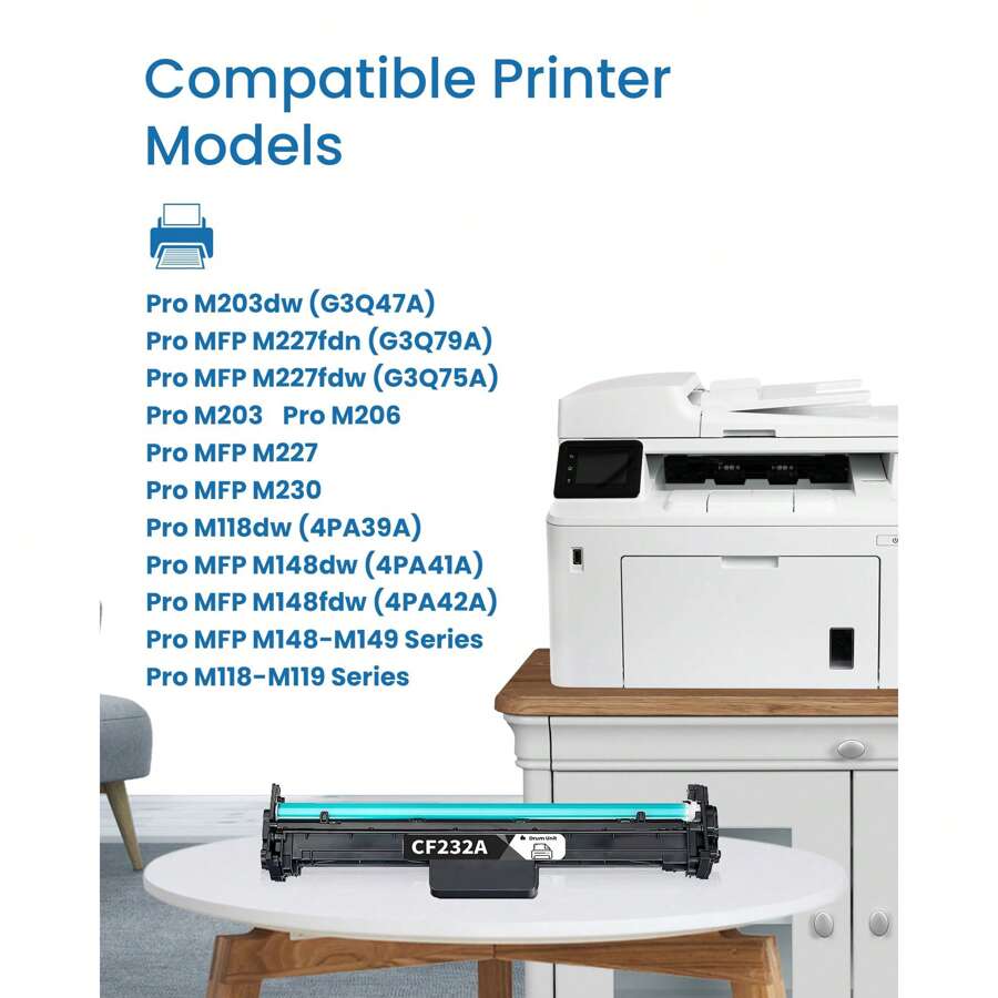 32A Drum Unit High Yield Replacement For HP 32A CF232A Imaging Drum Pro ...