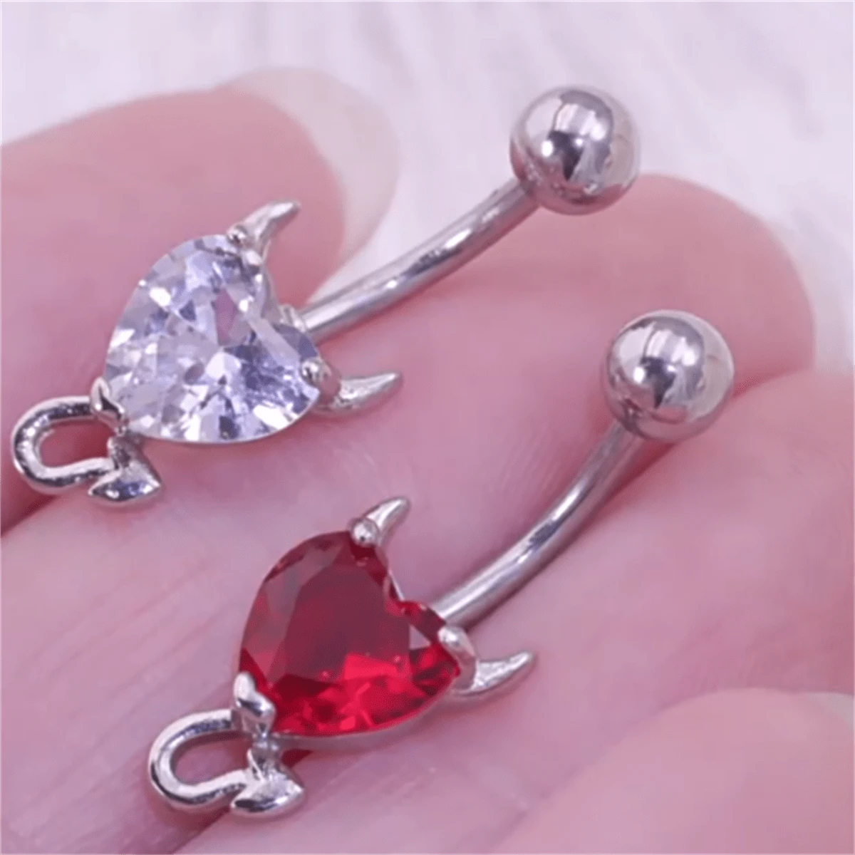 Personalized Versatile 4-Piece Heart-Shaped Stainless Steel Belly ...